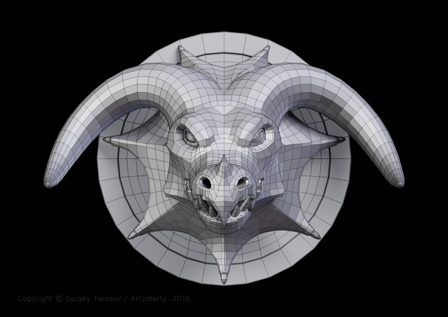 3d Model Sculpture Head Dragon