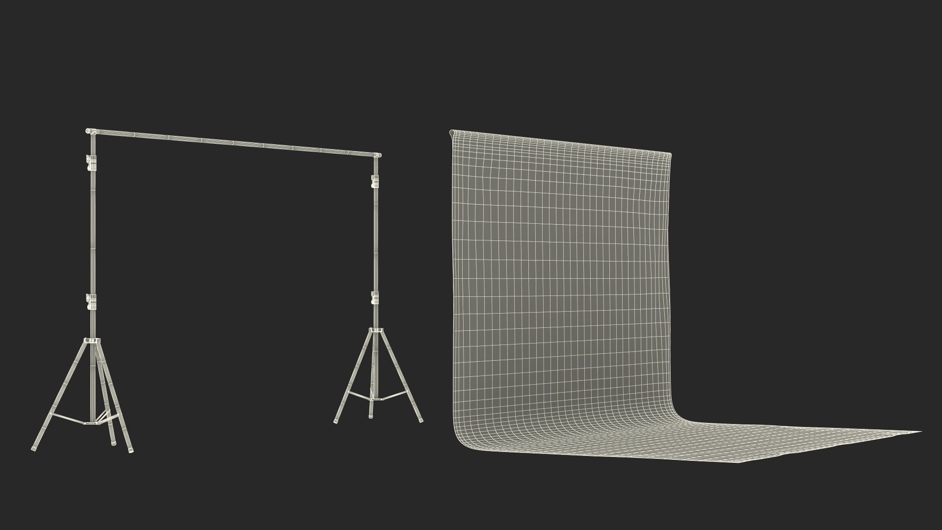 Adjustable Photography Backdrop Studio Stand 3D model - TurboSquid 2177985
