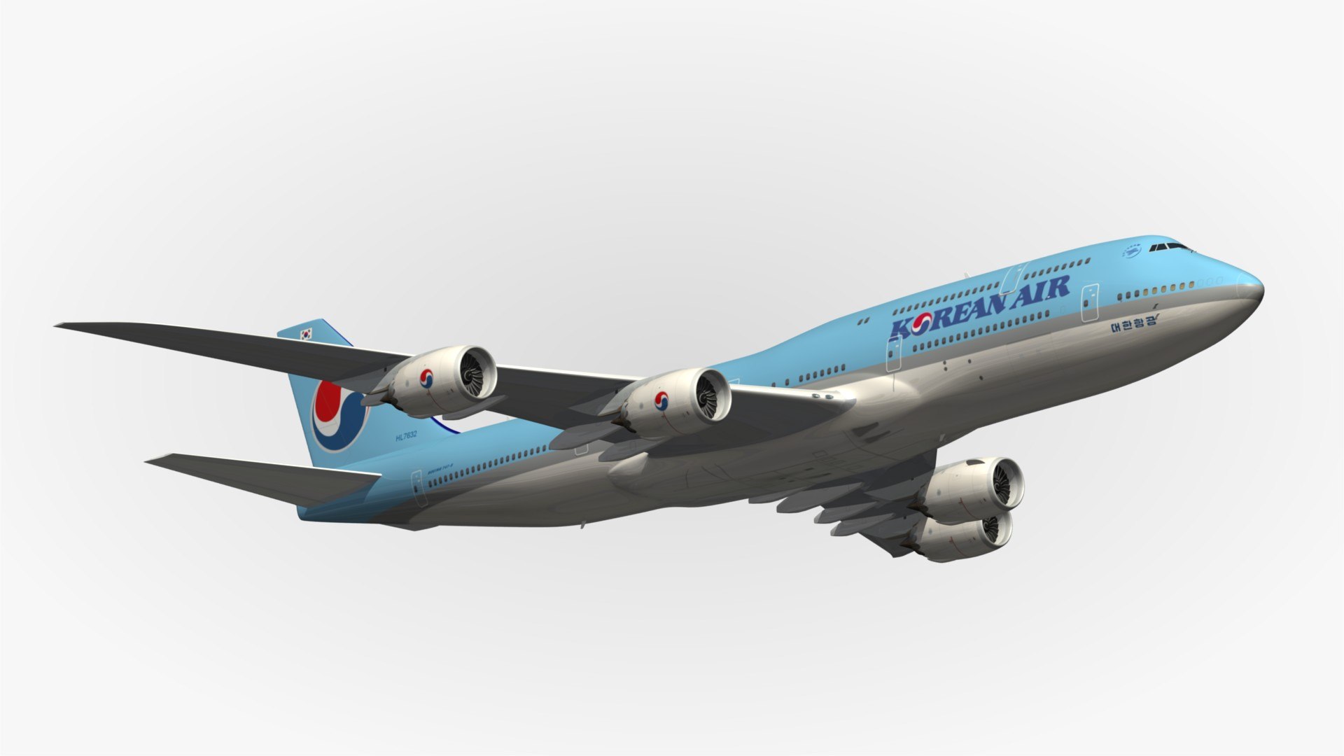 Boeing 747-8 Korean Air Obj