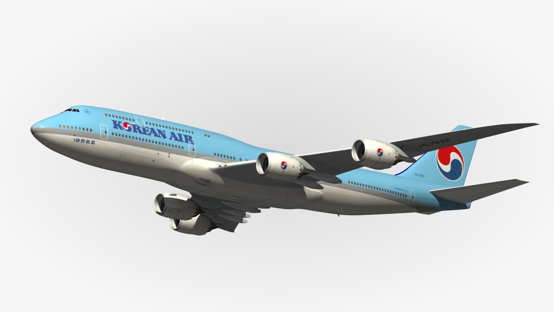 Boeing 747-8 Korean Air Obj