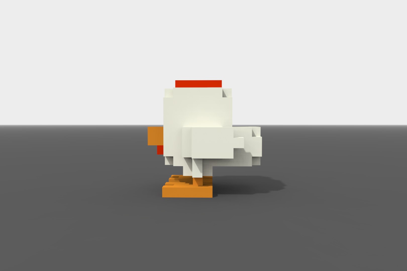 3D Voxel Chicken Low-poly - TurboSquid 1189927