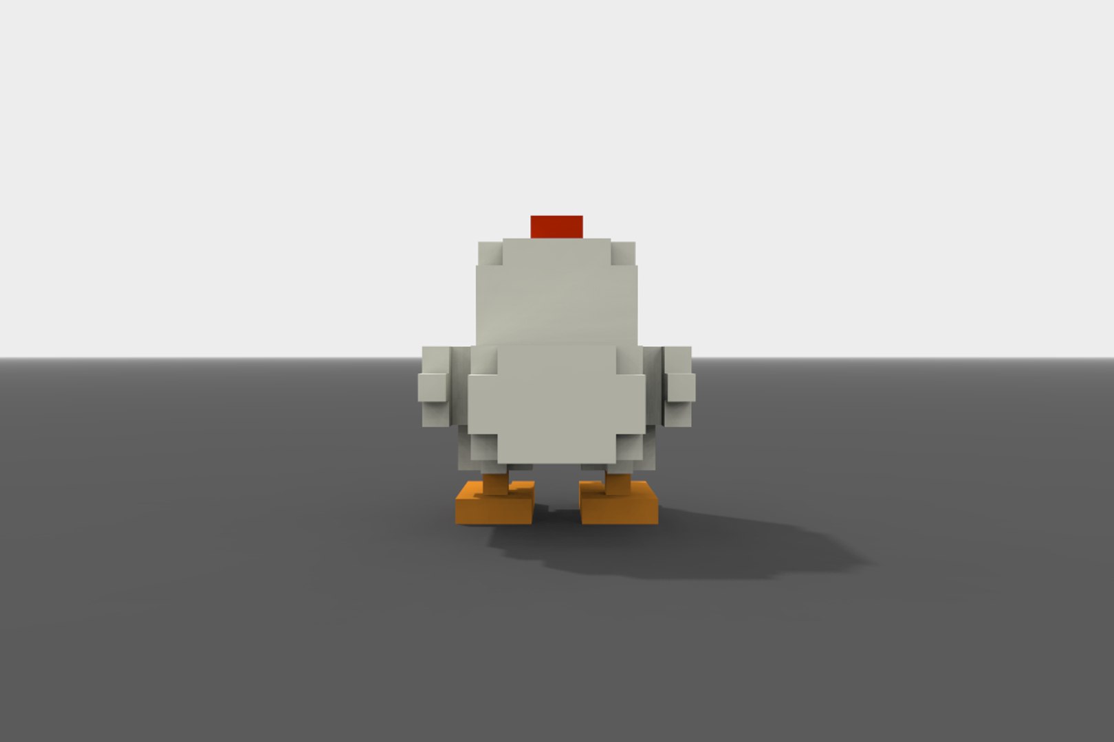 3D Voxel Chicken Low-poly - TurboSquid 1189927