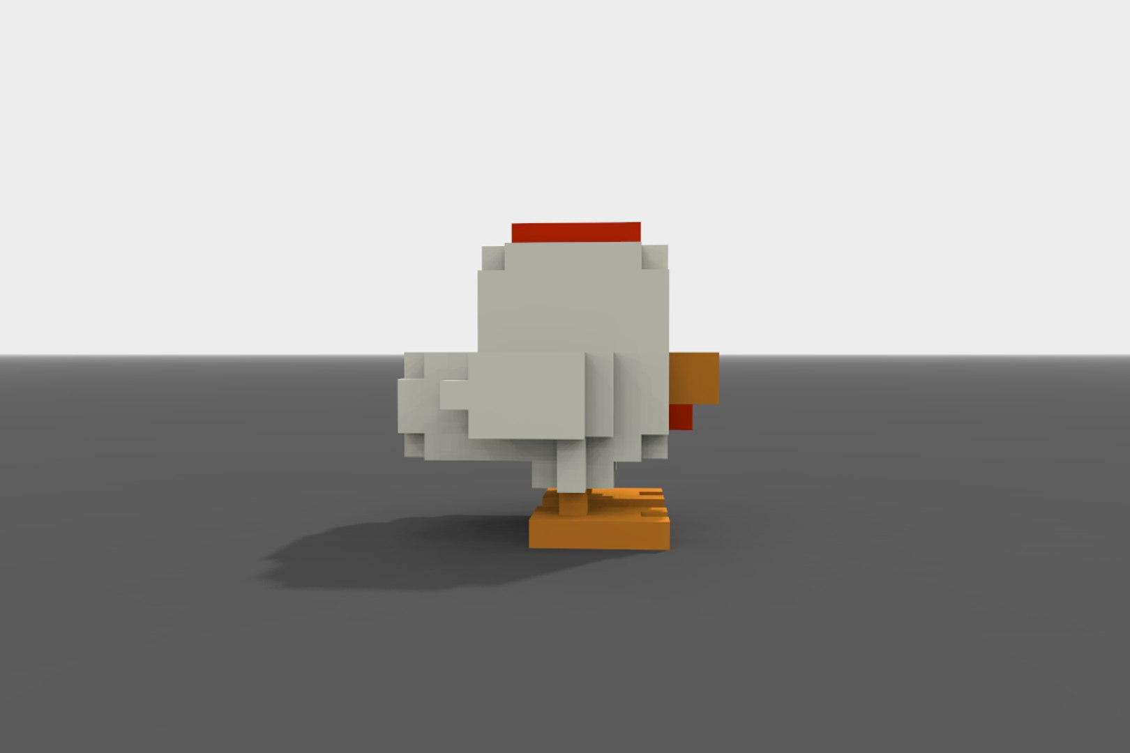 3D Voxel Chicken Low-poly - TurboSquid 1189927