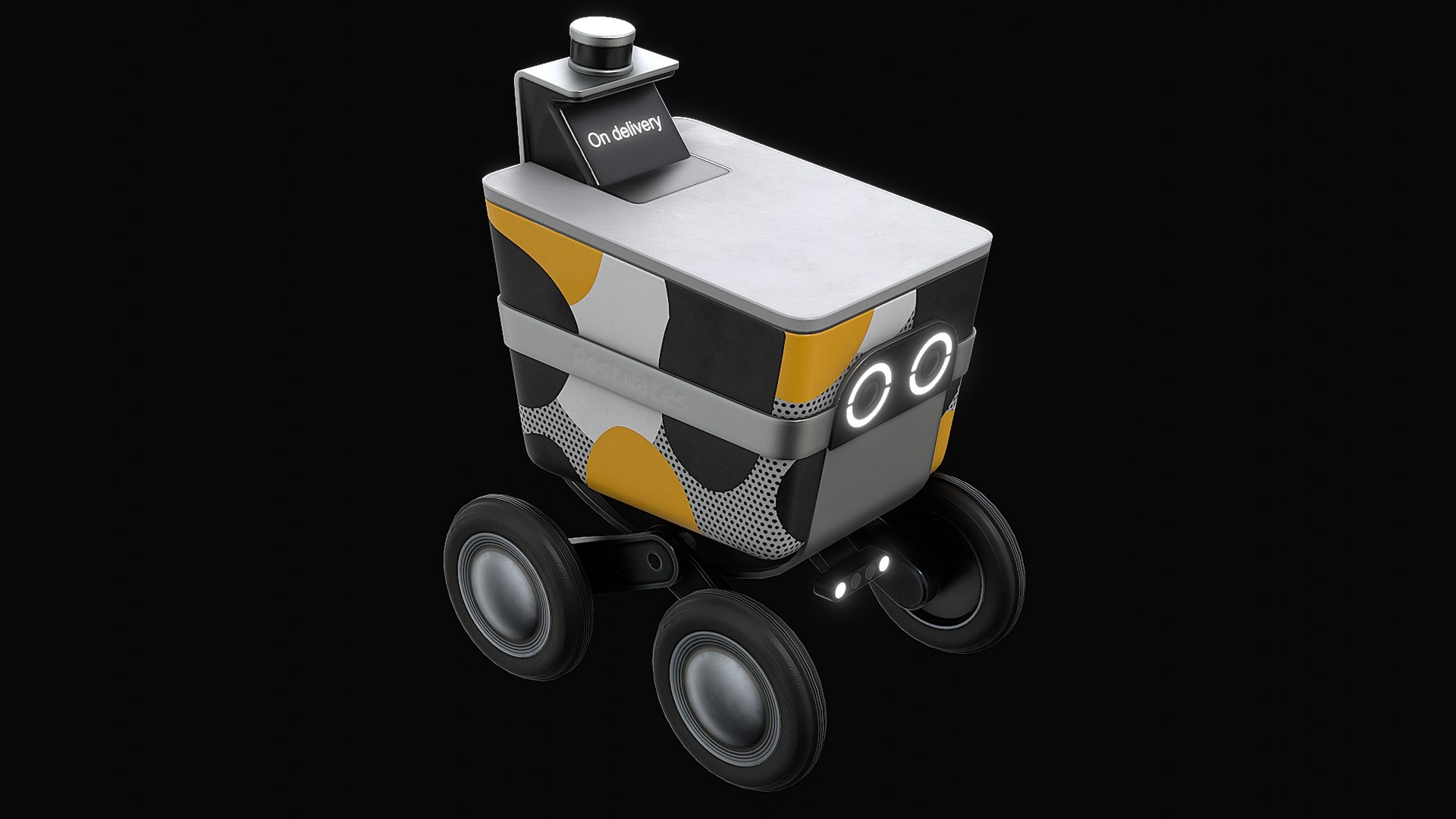 3D Postmates Delivery Robot - TurboSquid 2343348
