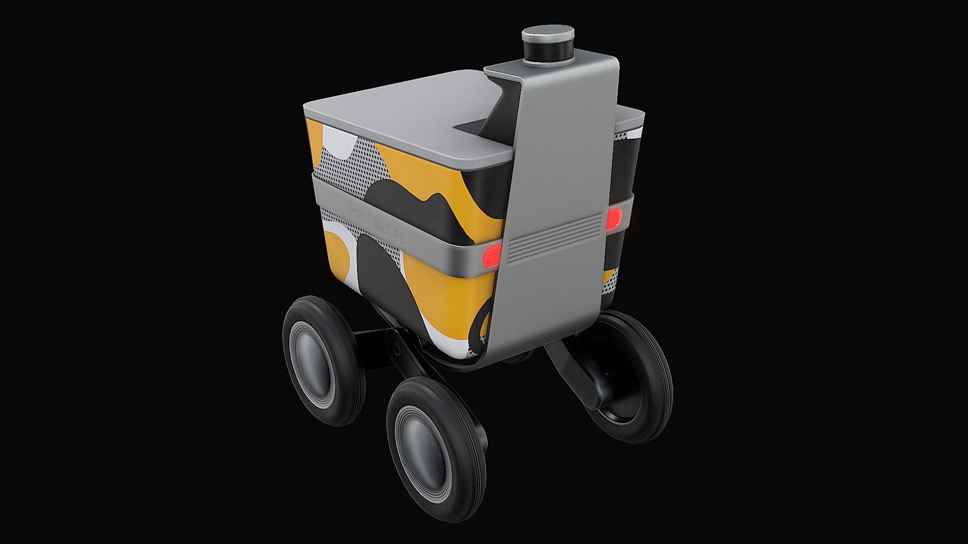 3D Postmates Delivery Robot - TurboSquid 2343348