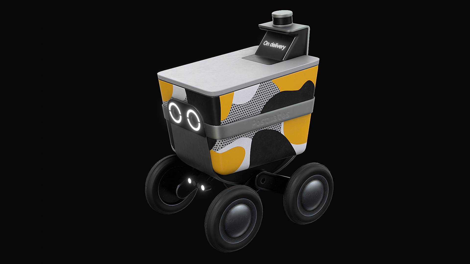 3D Postmates Delivery Robot - TurboSquid 2343348