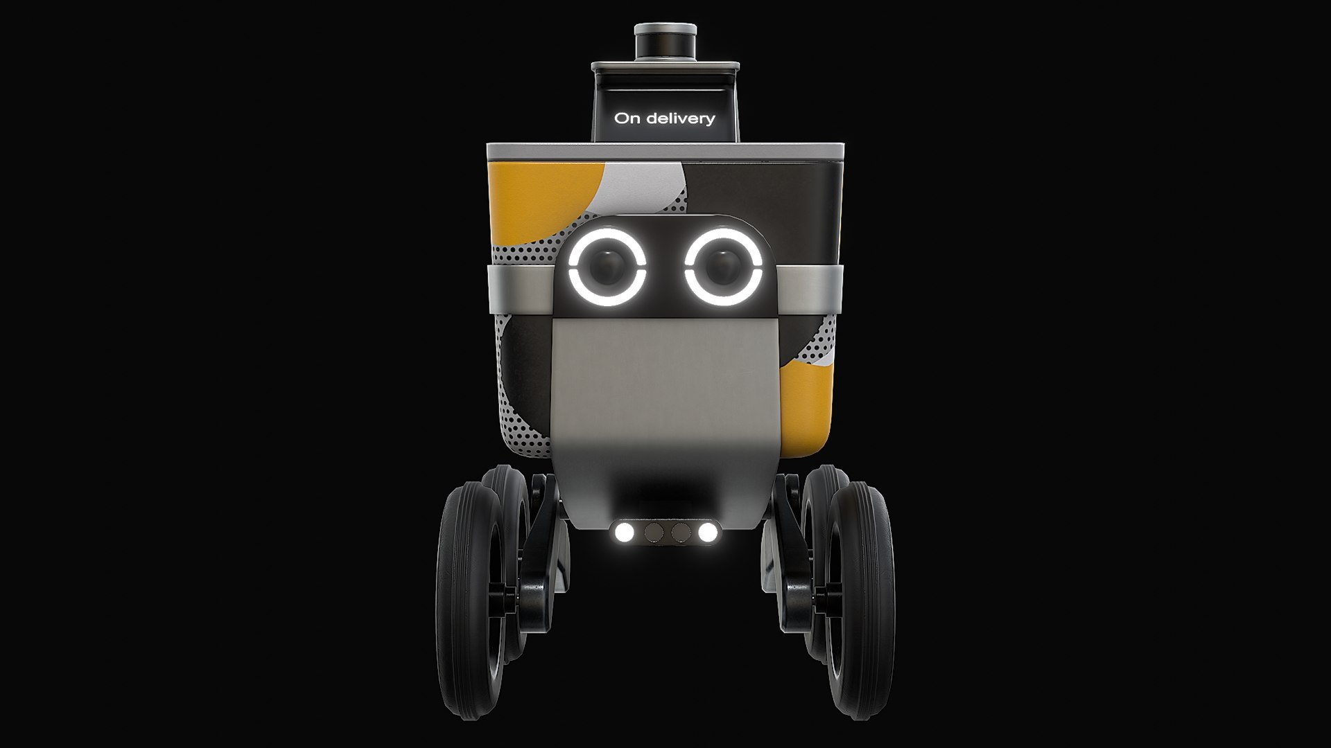 3D Postmates Delivery Robot - TurboSquid 2343348