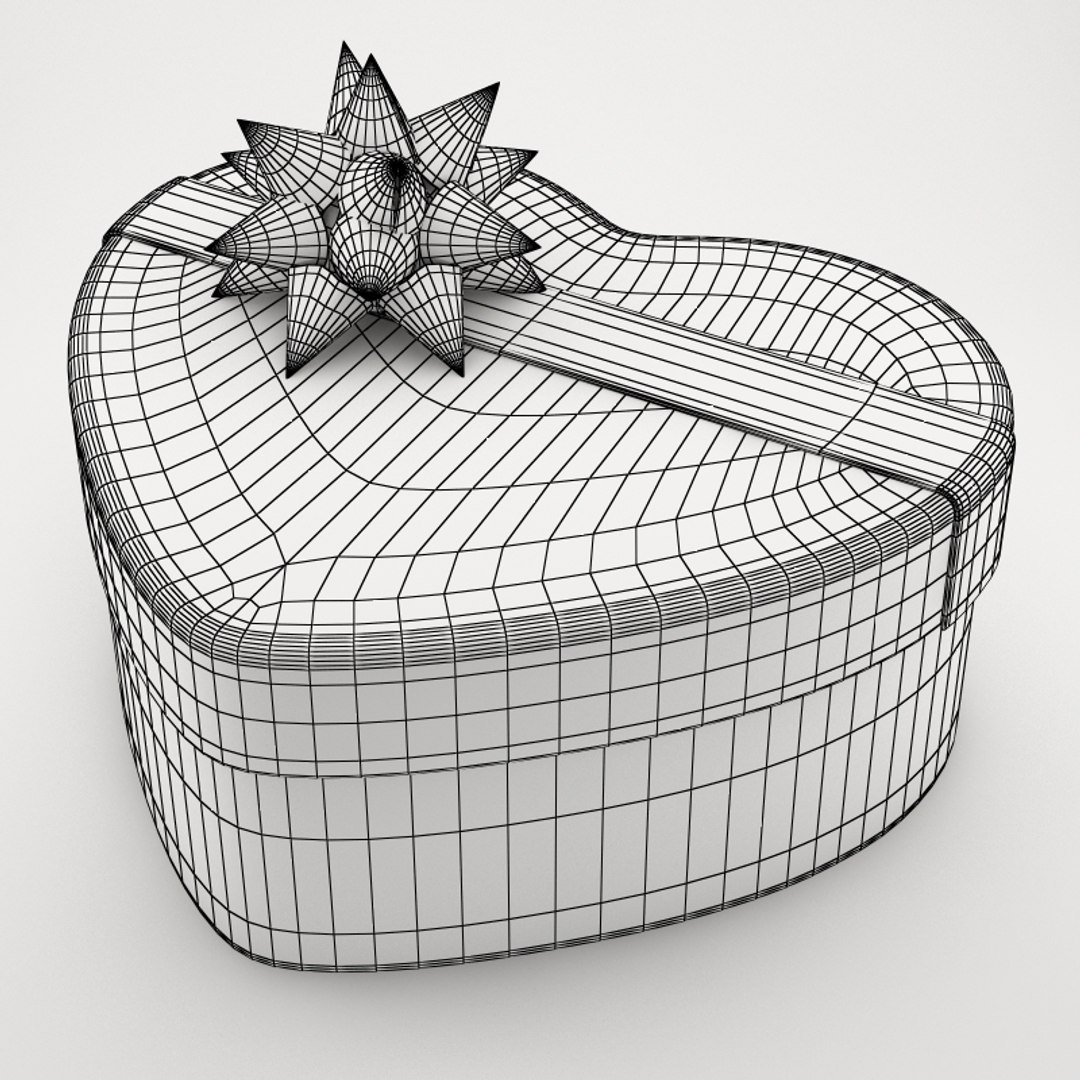 3d Box Heart Shape Model