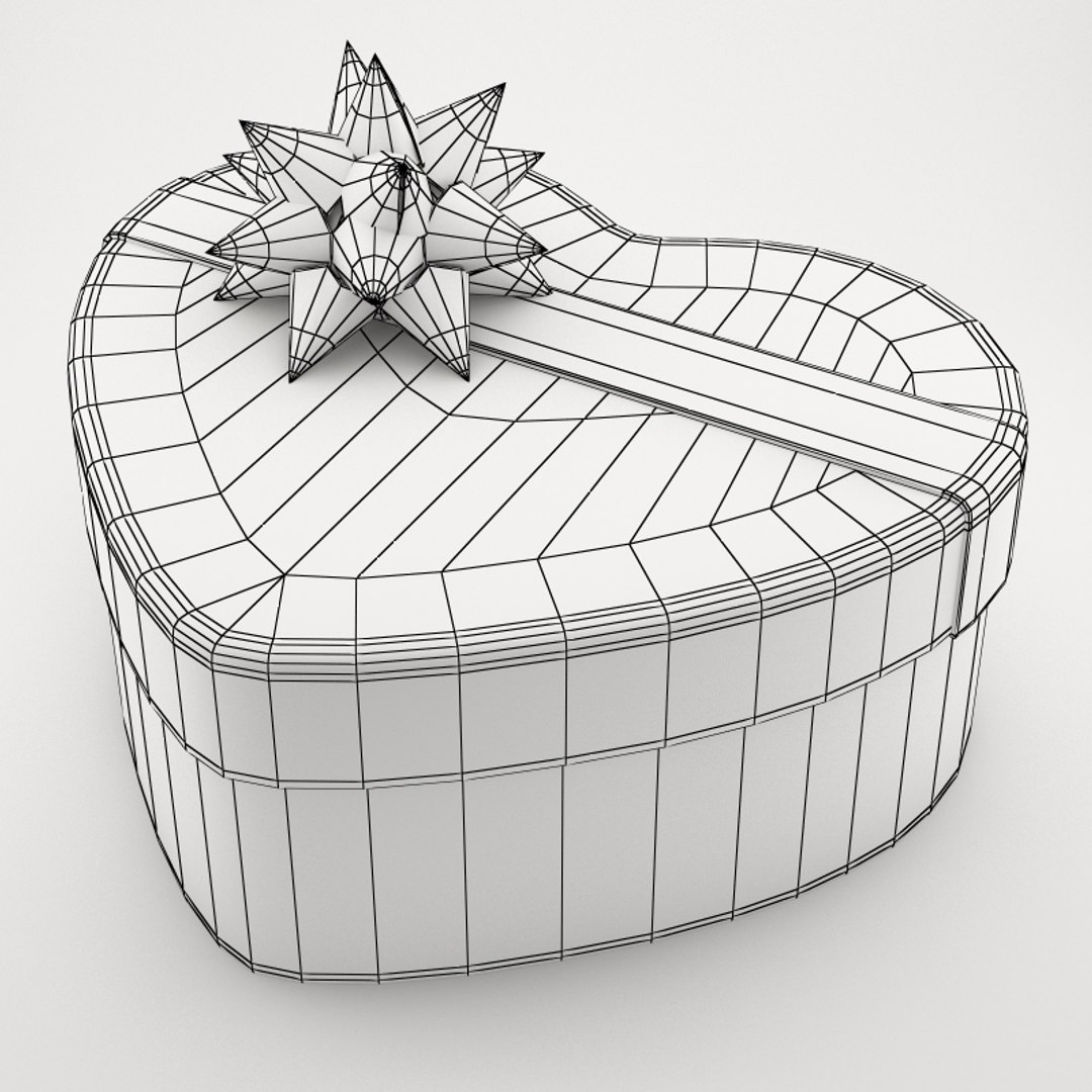 3d Box Heart Shape Model