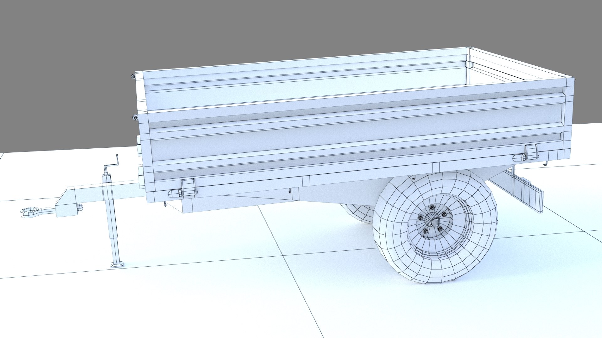 Agricultural Trailer 3D - TurboSquid 1837608