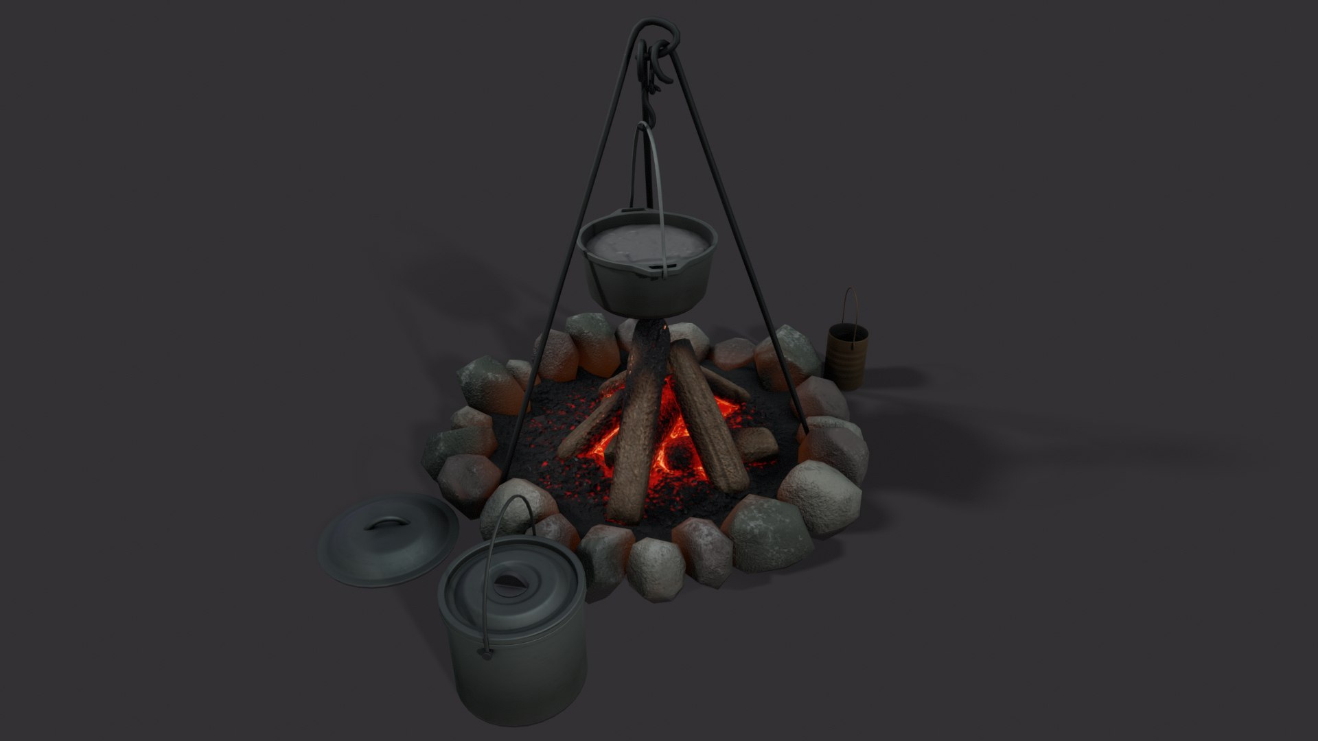 Camp Fire 3d Model 3D - TurboSquid 2283655