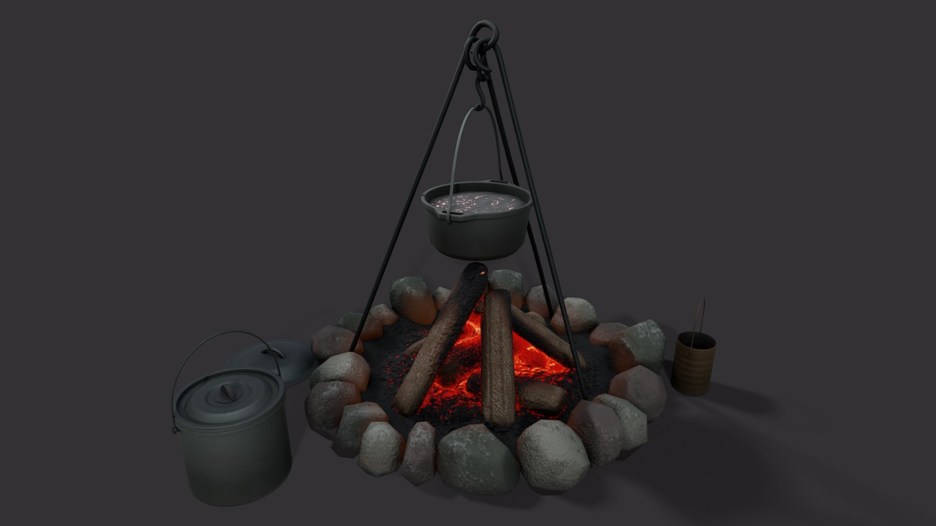 Camp Fire 3d Model 3D - TurboSquid 2283655
