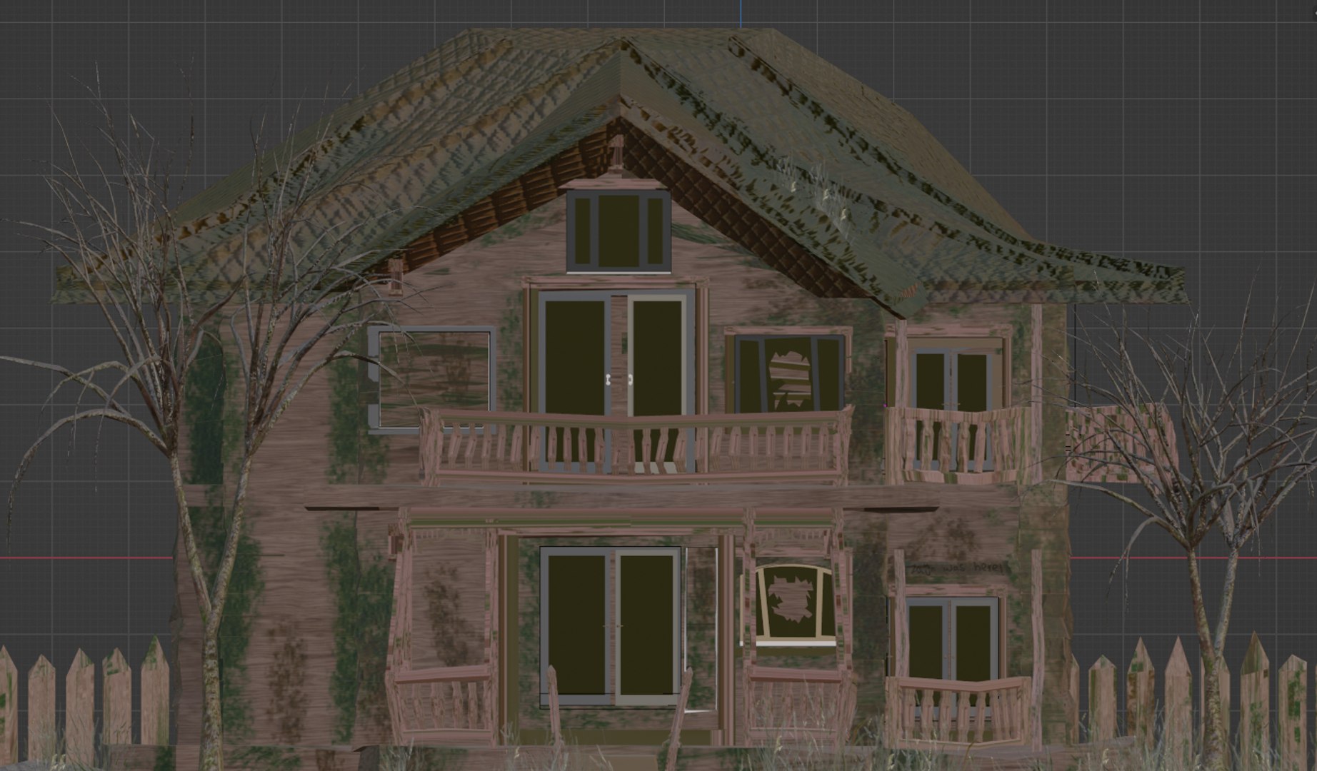 ABANDONED HAUNTED HOUSE Model - TurboSquid 1883570