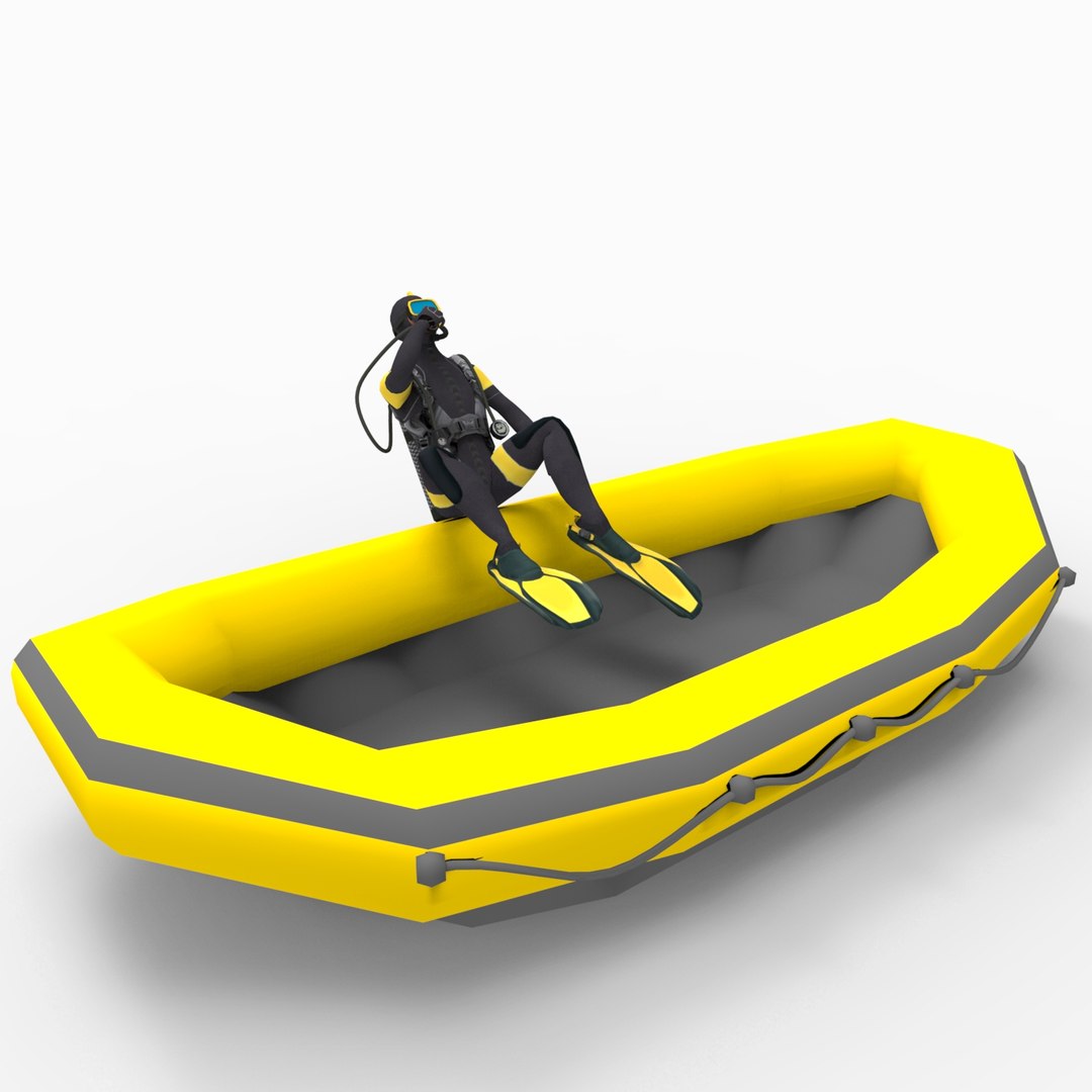 3d Scuba Diver Dive Model