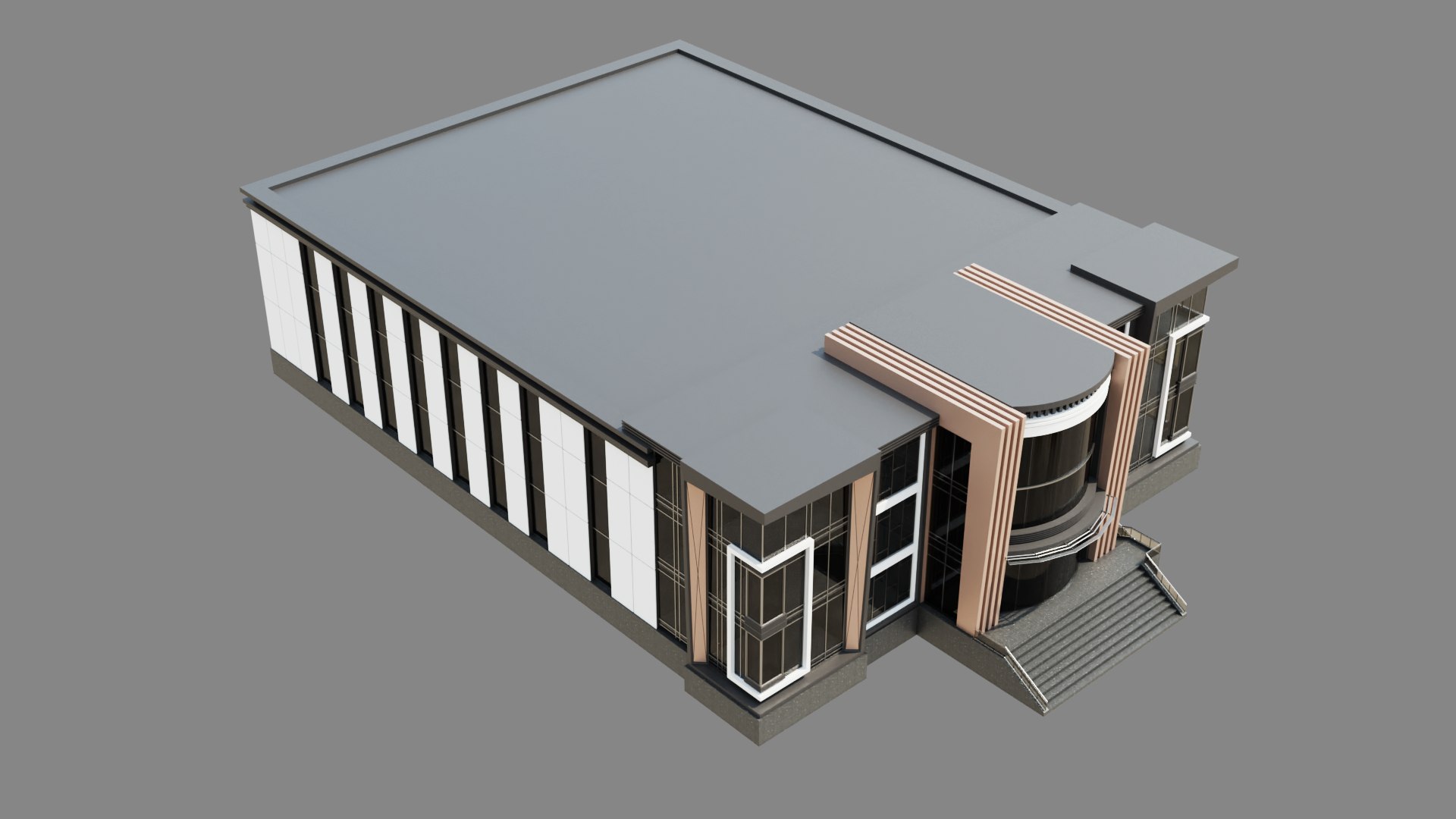 3D Office Building Model - TurboSquid 2029040
