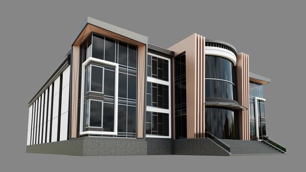modelo 3d Edificio de oficinas - TurboSquid 2029040