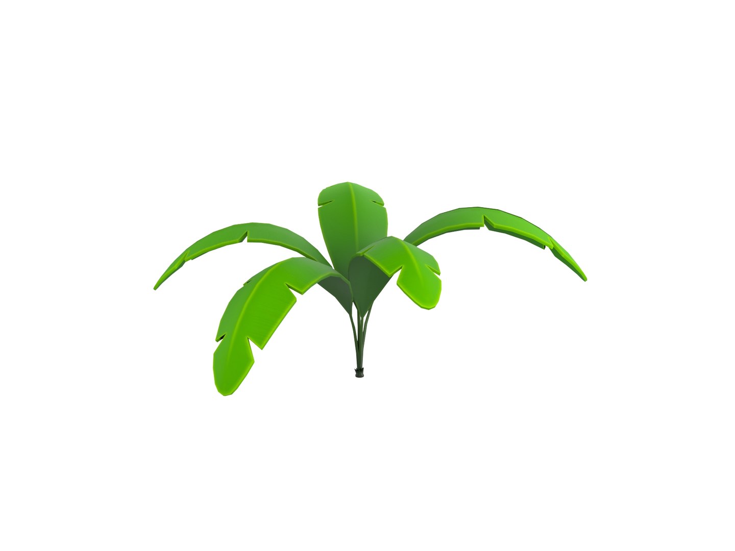 Low Poly Banana Plant 001 3D Model - TurboSquid 1851474