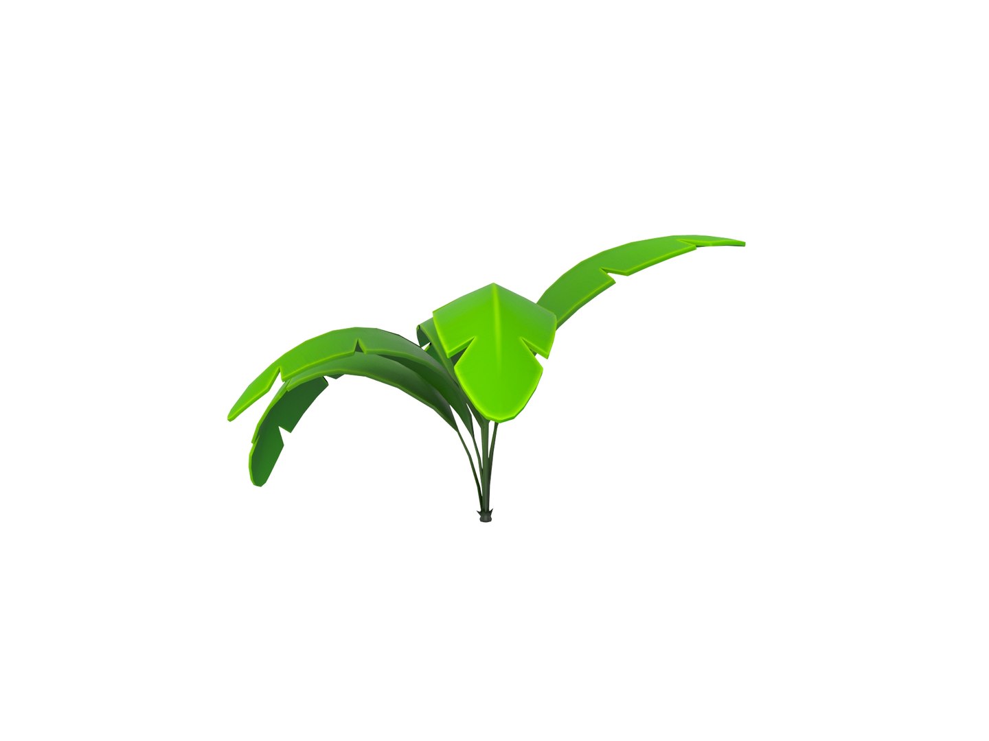 Low Poly Banana Plant 001 3D Model - TurboSquid 1851474