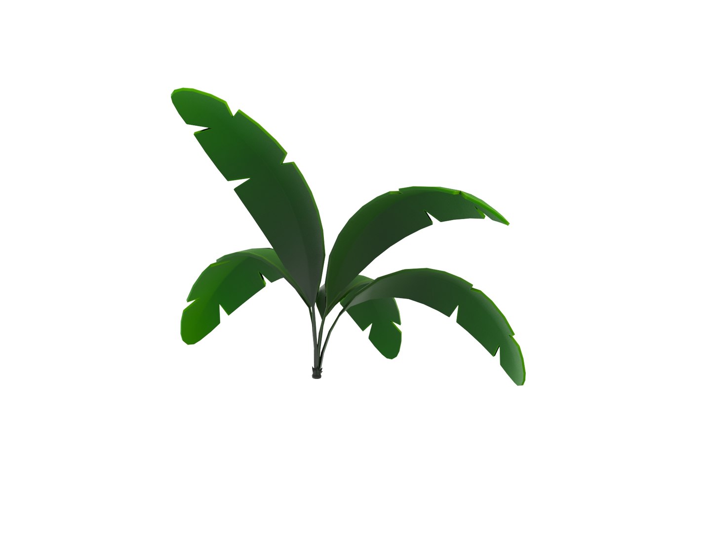 Low Poly Banana Plant 001 3D Model - TurboSquid 1851474