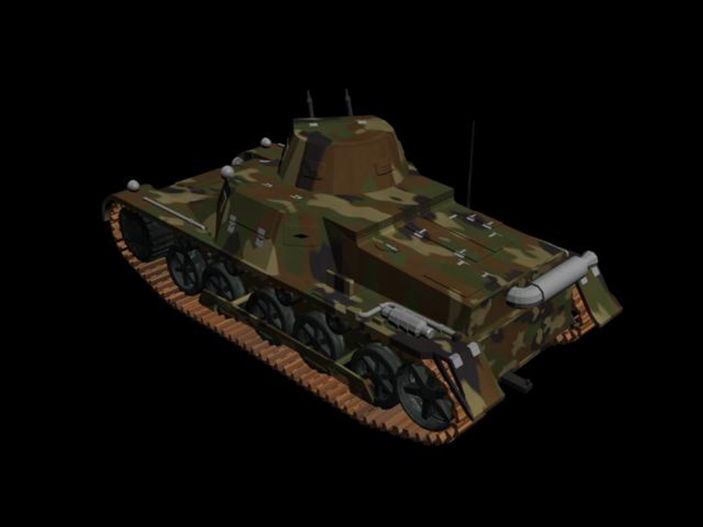 3d Tank German Sdkfz101-pzkpfw-i-ausfb-4 Model