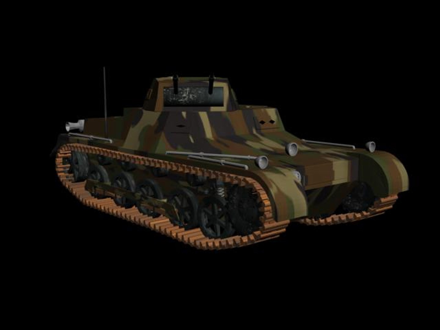 3d Tank German Sdkfz101-pzkpfw-i-ausfb-4 Model