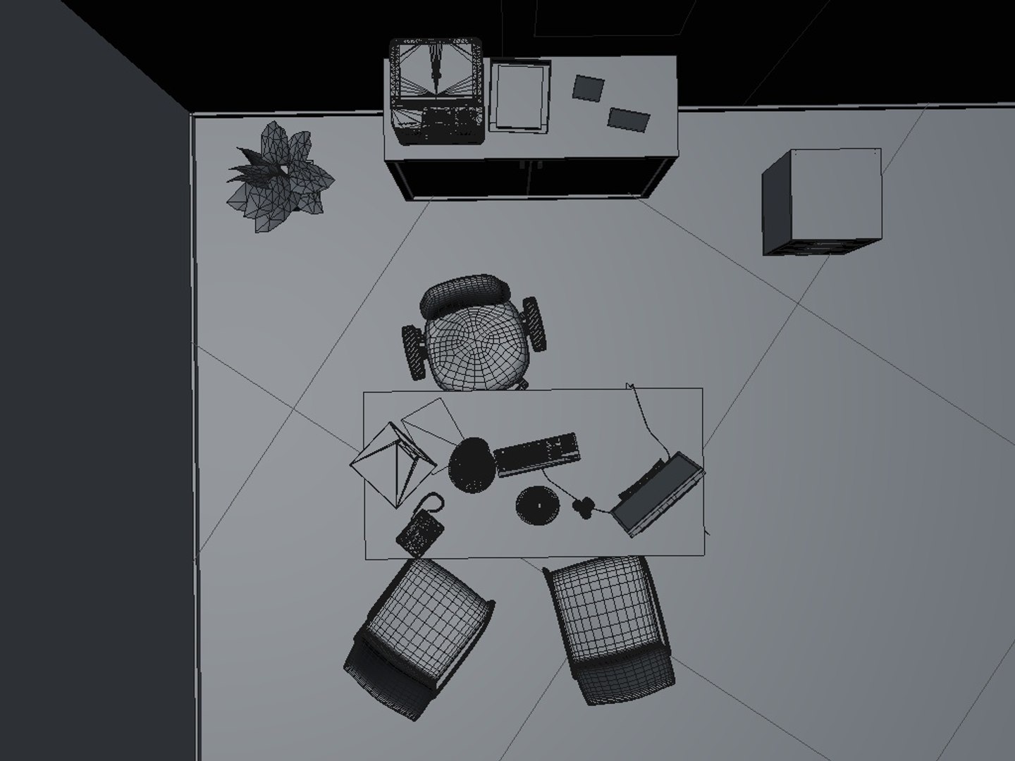 Office Desk 3d Model