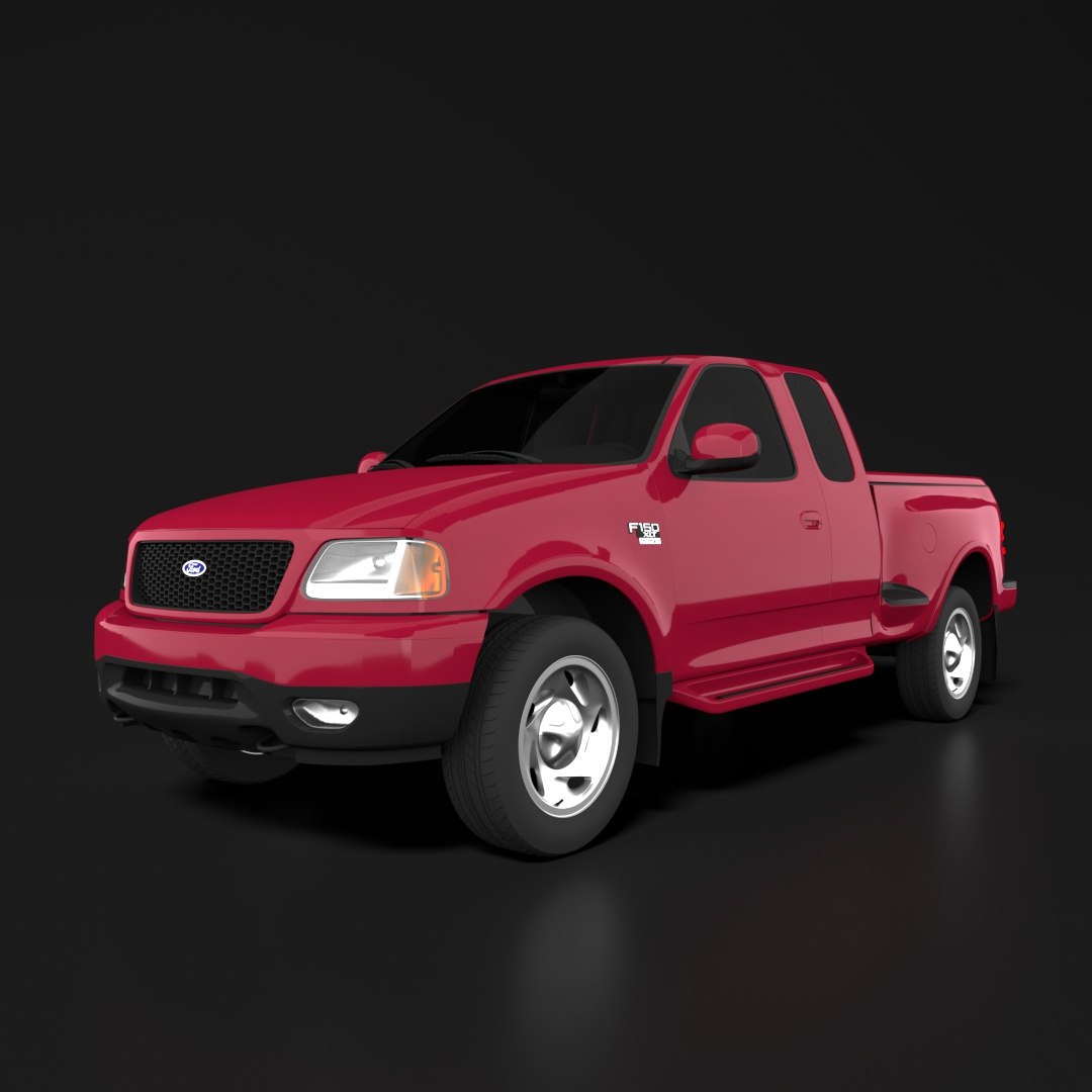 Ford F-150 SuperCab Flareside 3D Model - TurboSquid 2333443
