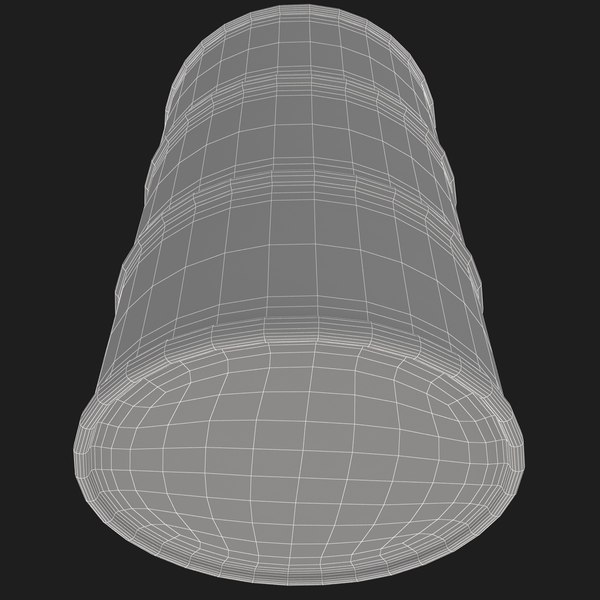 3d model realistic oil barrel shell