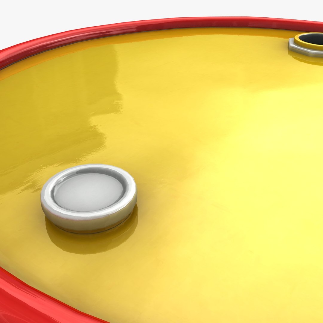 3d Model Realistic Oil Barrel Shell