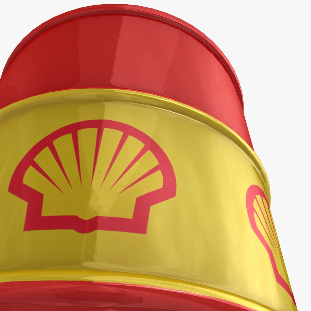3d Model Realistic Oil Barrel Shell