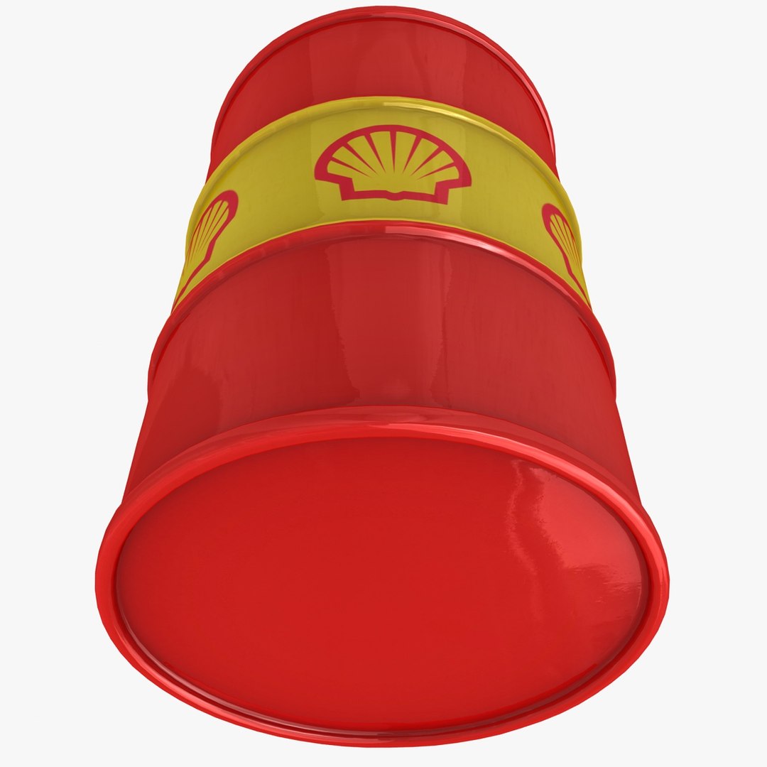 3d Model Realistic Oil Barrel Shell