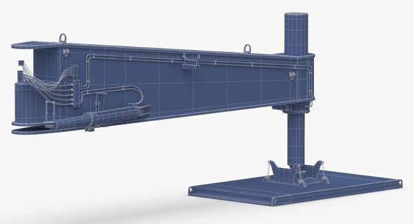 3D crane outrigger large 01 model - TurboSquid 1680018