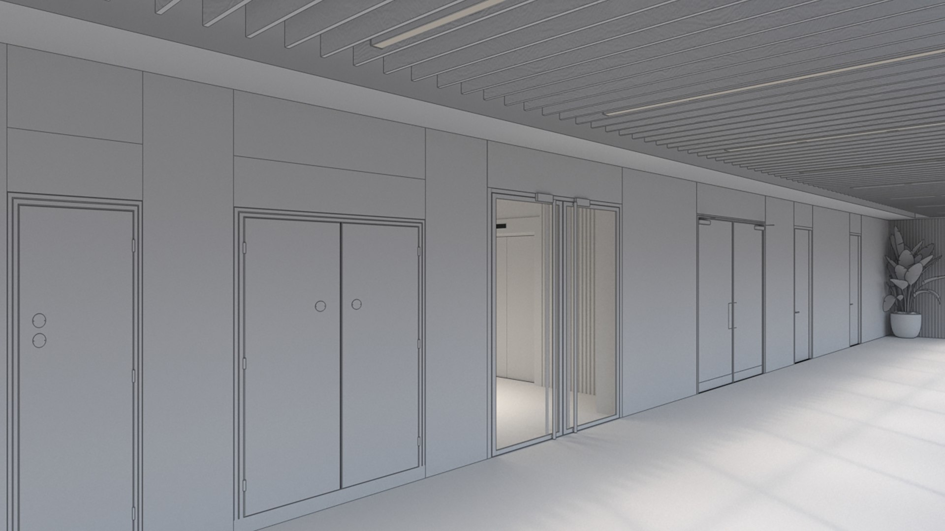 3D Procedural Shell Doors - TurboSquid 2111303