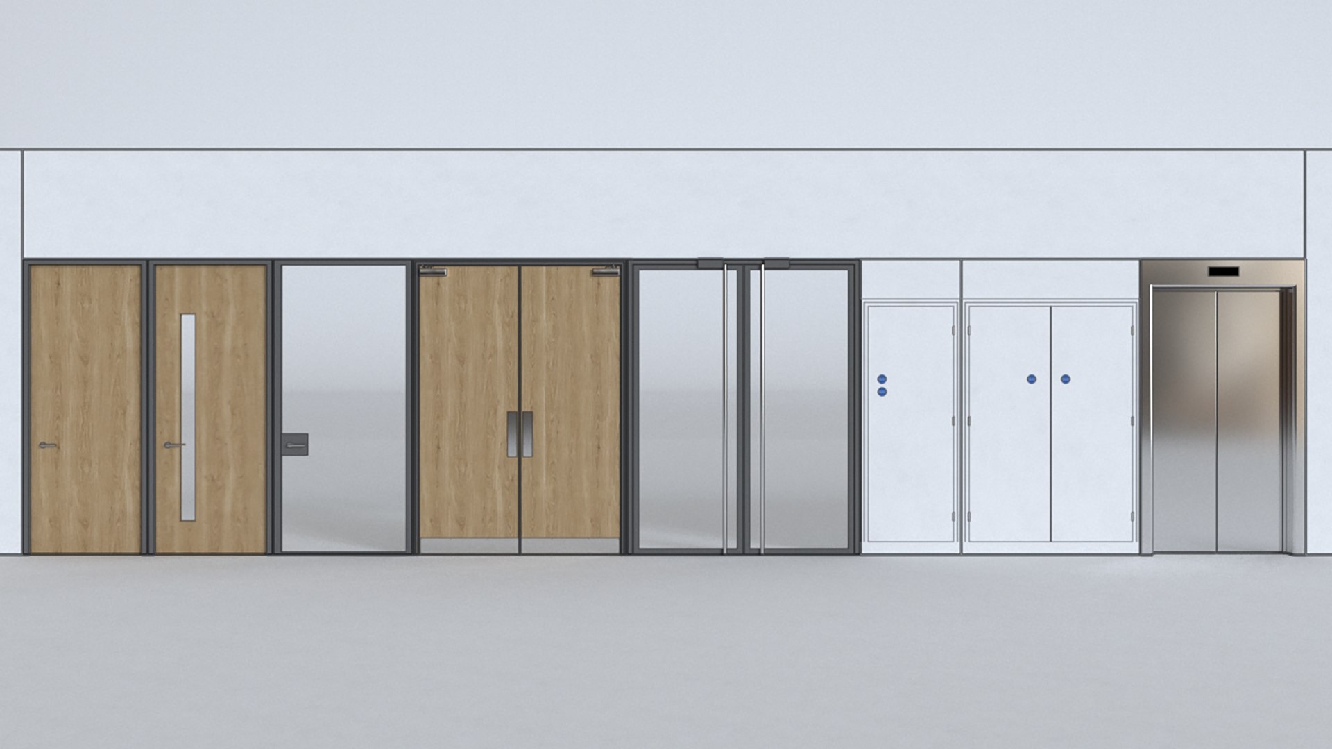 3D Procedural Shell Doors - TurboSquid 2111303