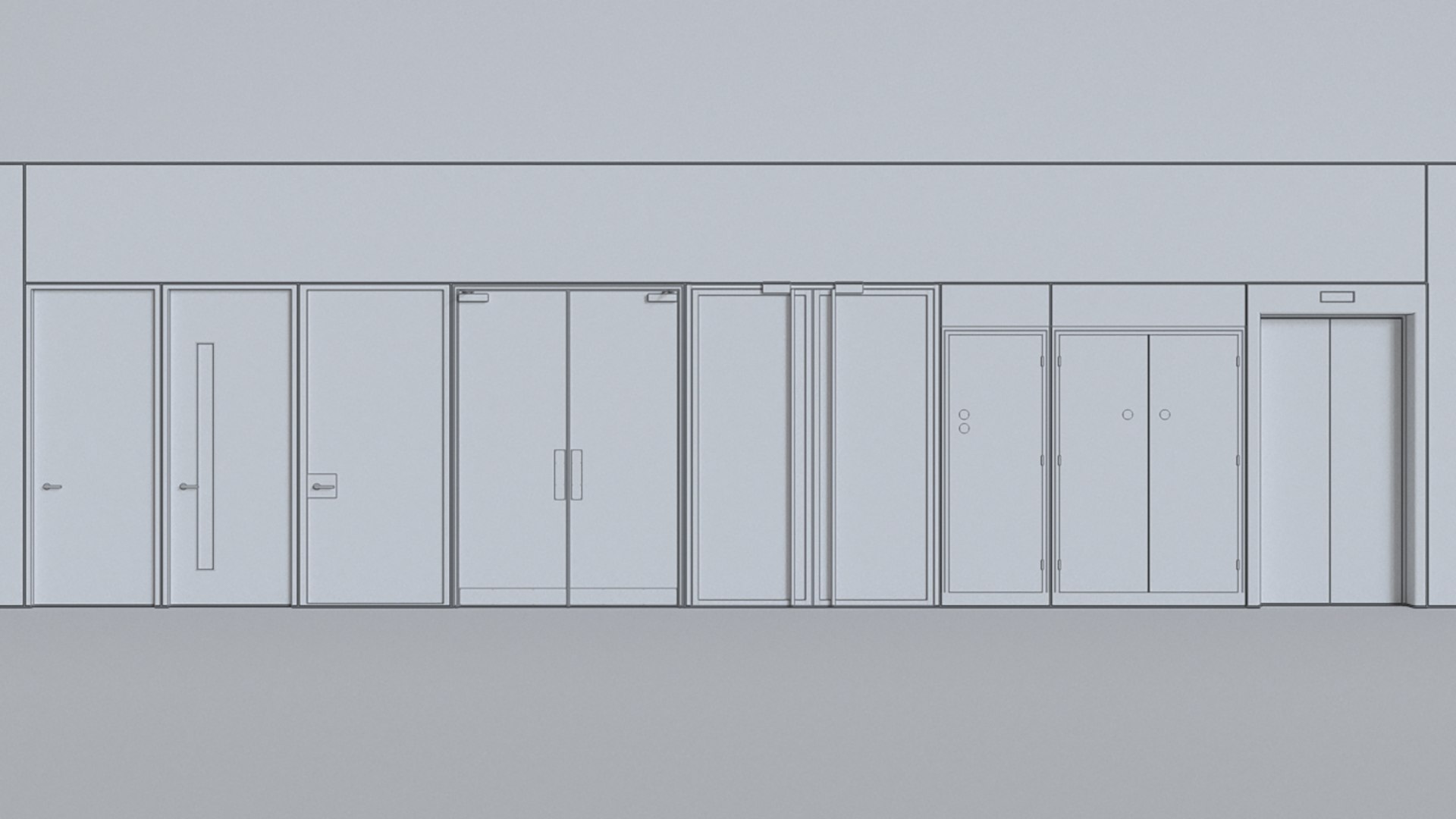 3D Procedural Shell Doors - TurboSquid 2111303