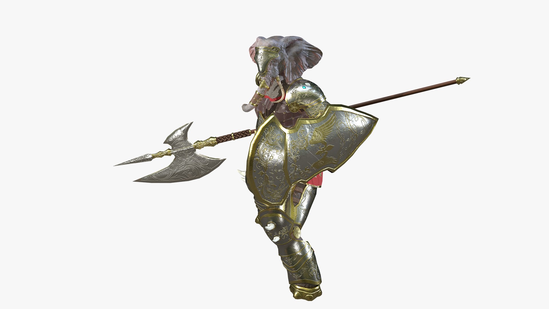 Loxodon Warrior 3D model - TurboSquid 1733847