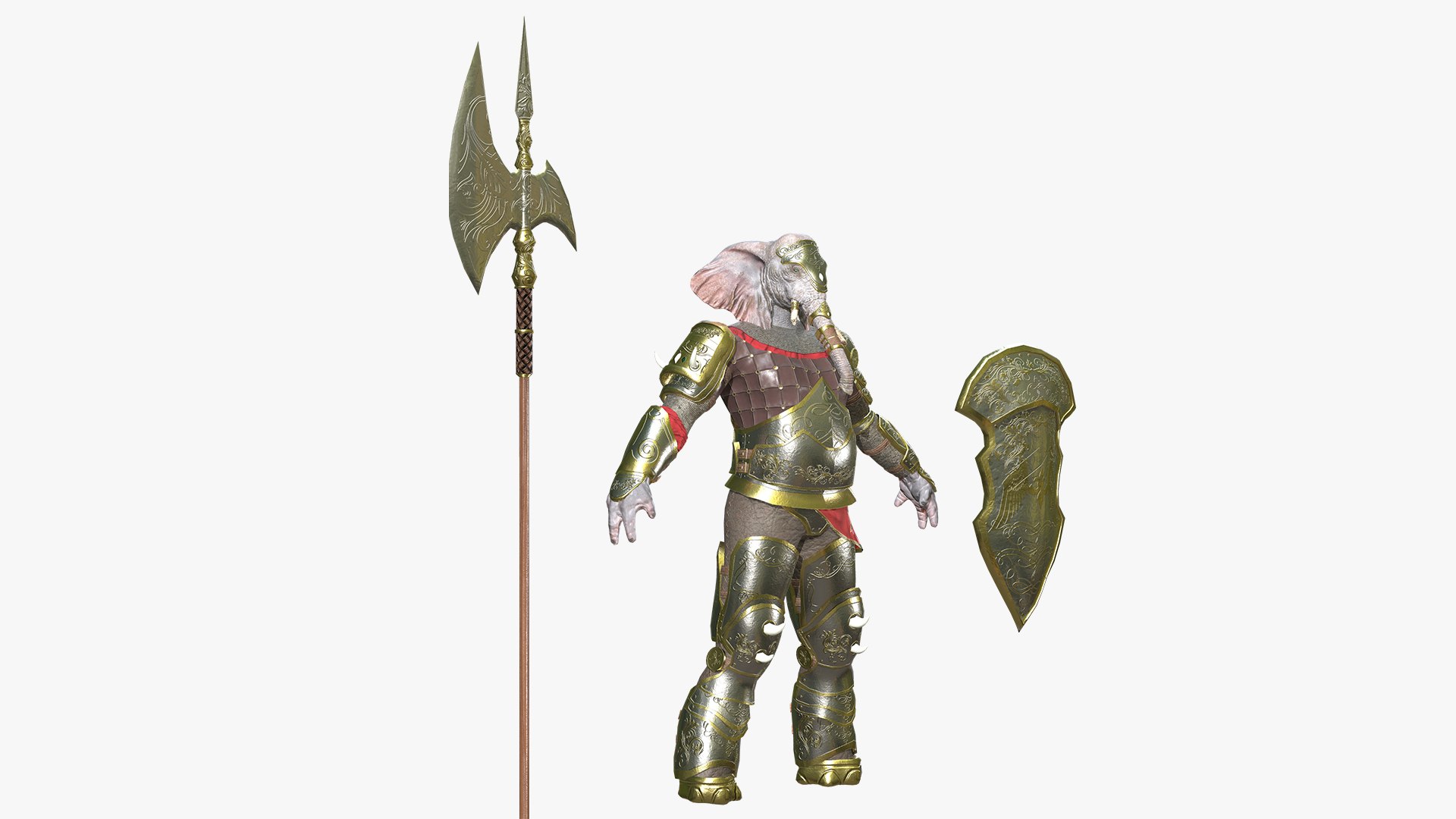 Loxodon Warrior 3D model - TurboSquid 1733847