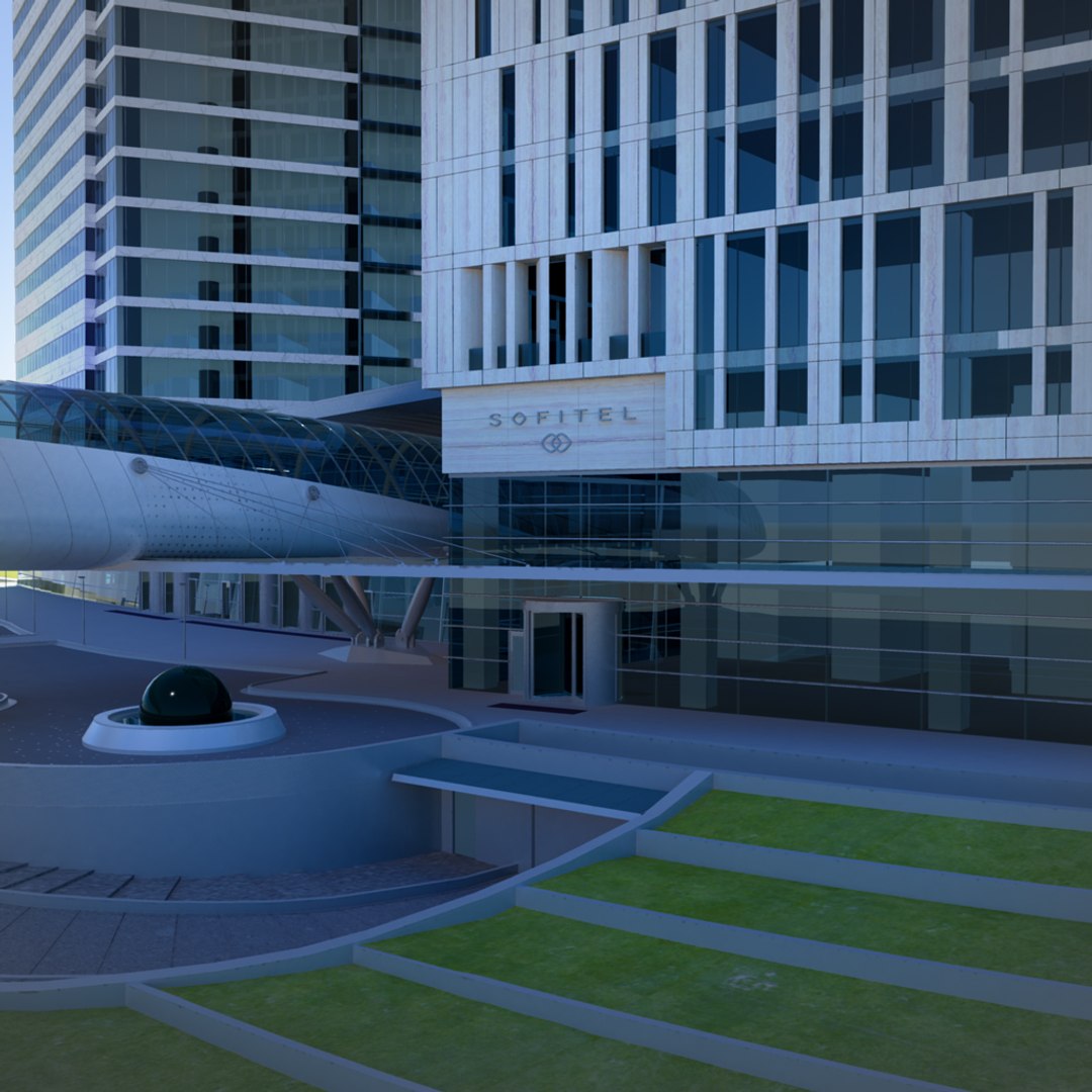 3d business center model