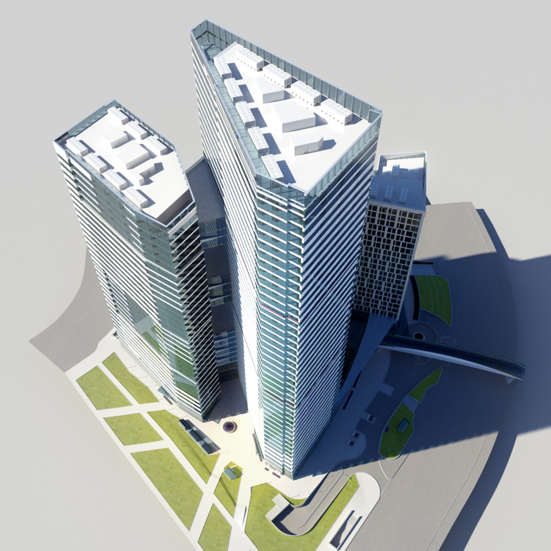3d business center model