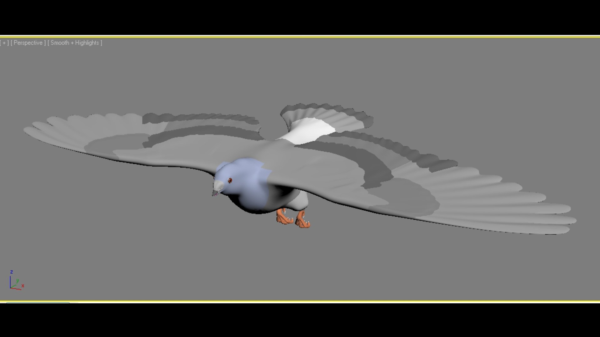 Flock Birds Pigeons Rigged 3D Model - TurboSquid 1620220