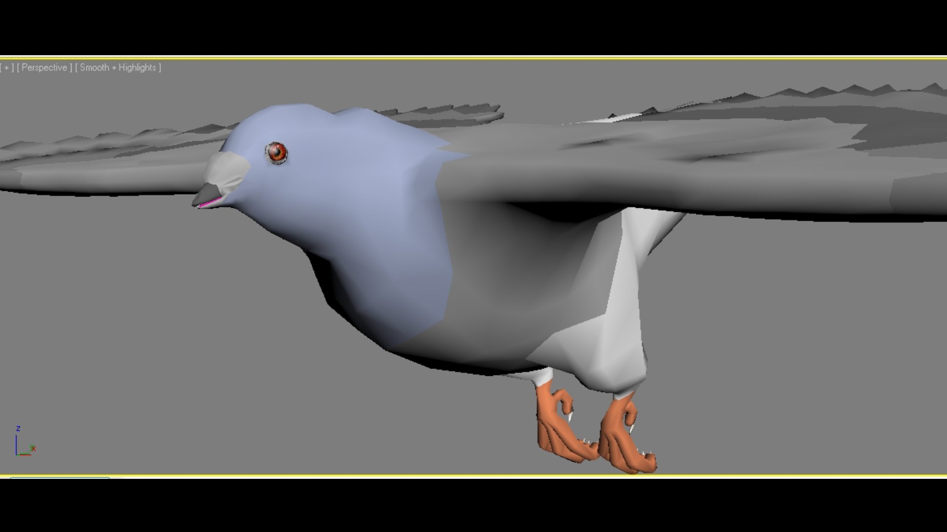 Flock Birds Pigeons Rigged 3D Model - TurboSquid 1620220