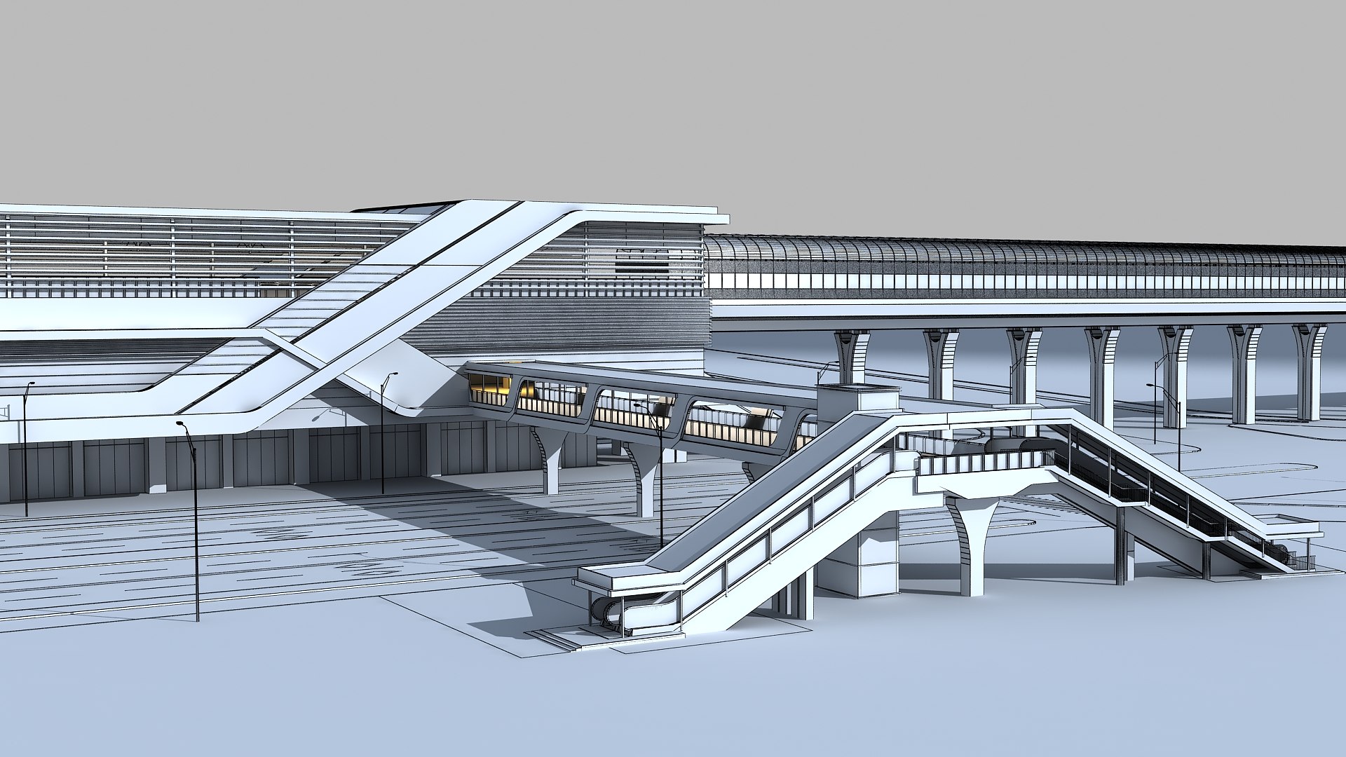 Light Rail Station 06 3D Model - TurboSquid 1754365