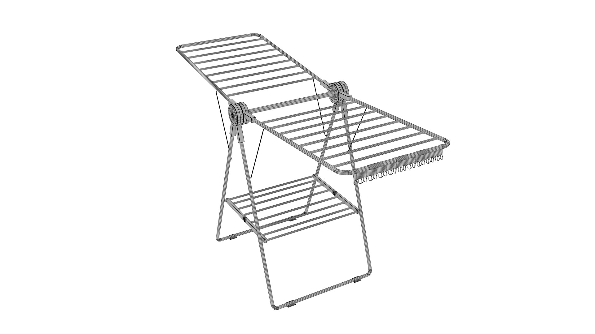 3D Model Laundry Drying Rack - TurboSquid 2275365