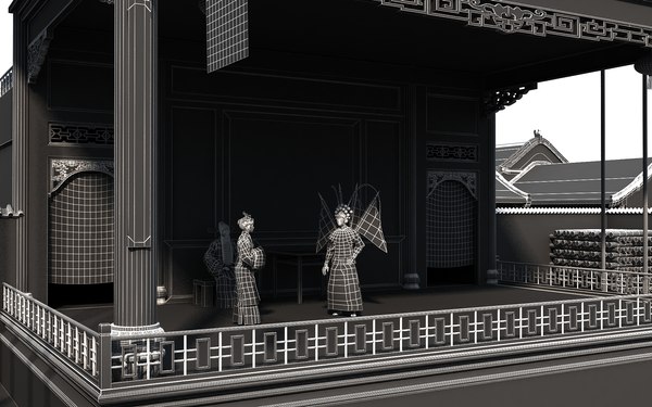 Stage ancient chinese 3D model - TurboSquid 1671288