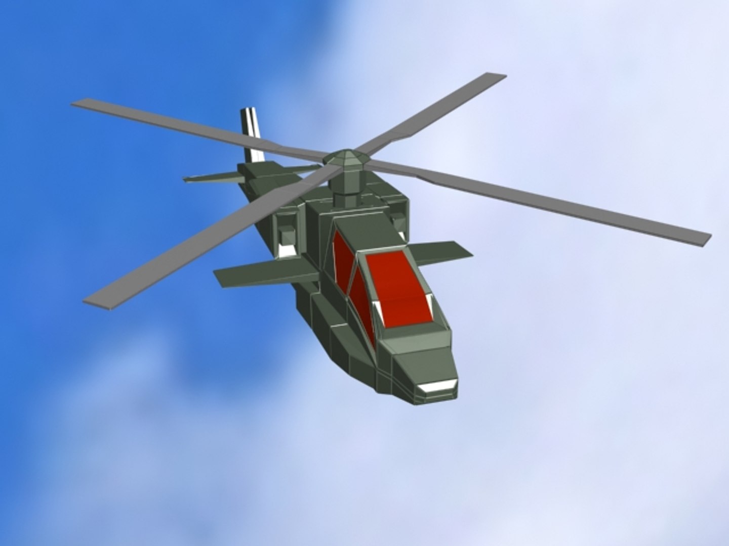 3d Apache Helicopter