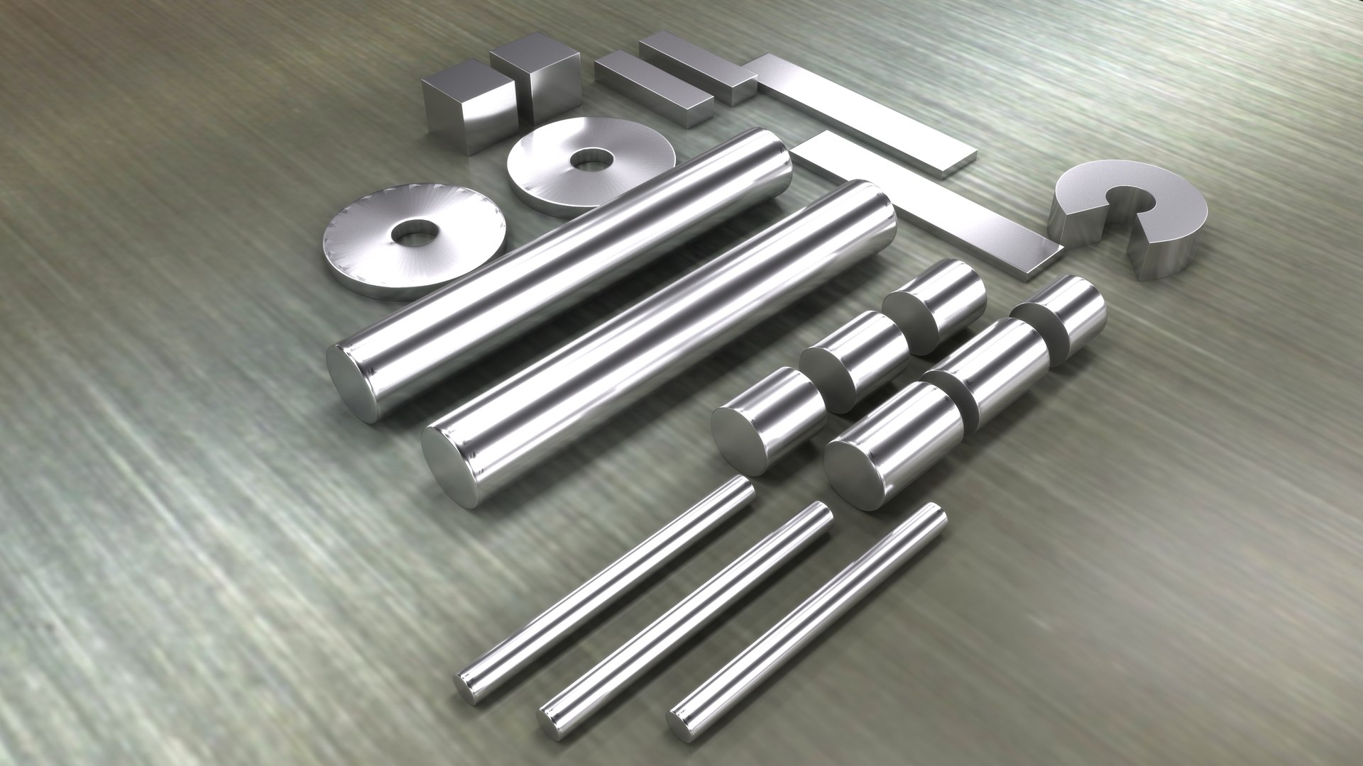 Alnico Magnets 3D Model - TurboSquid 2325015