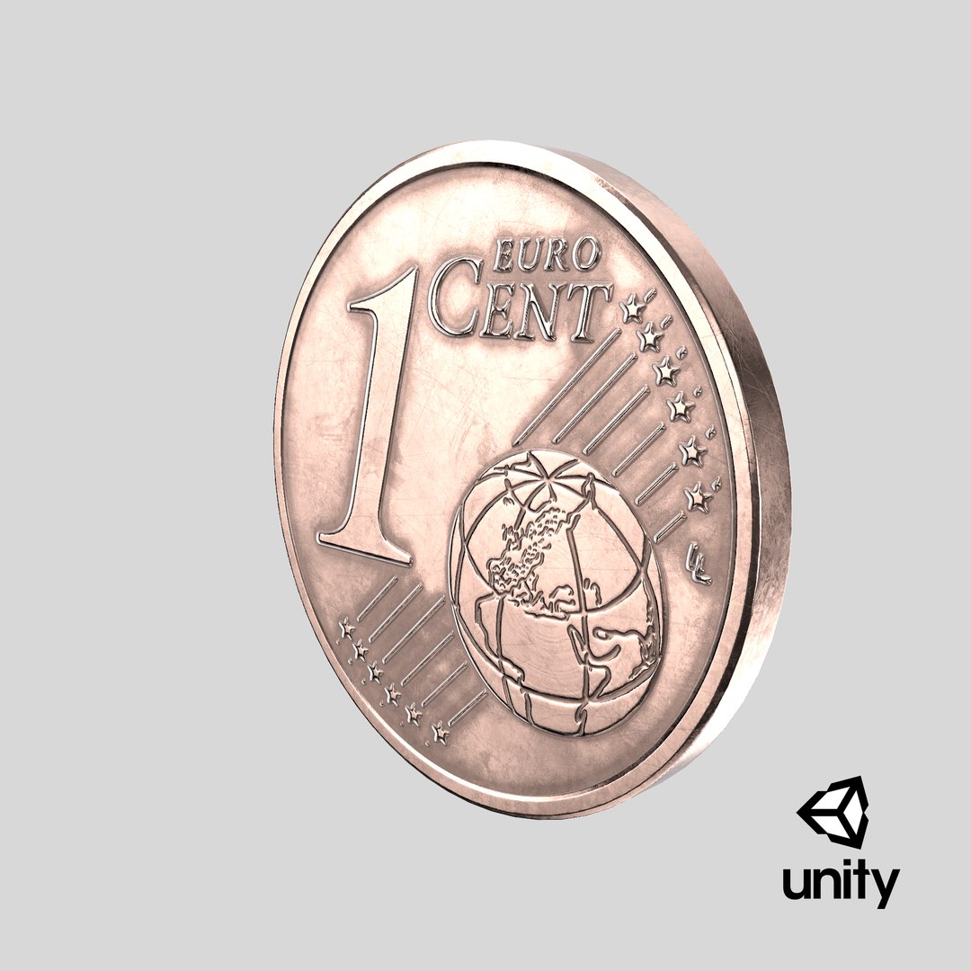 3D euro cent pbr - TurboSquid 1700138