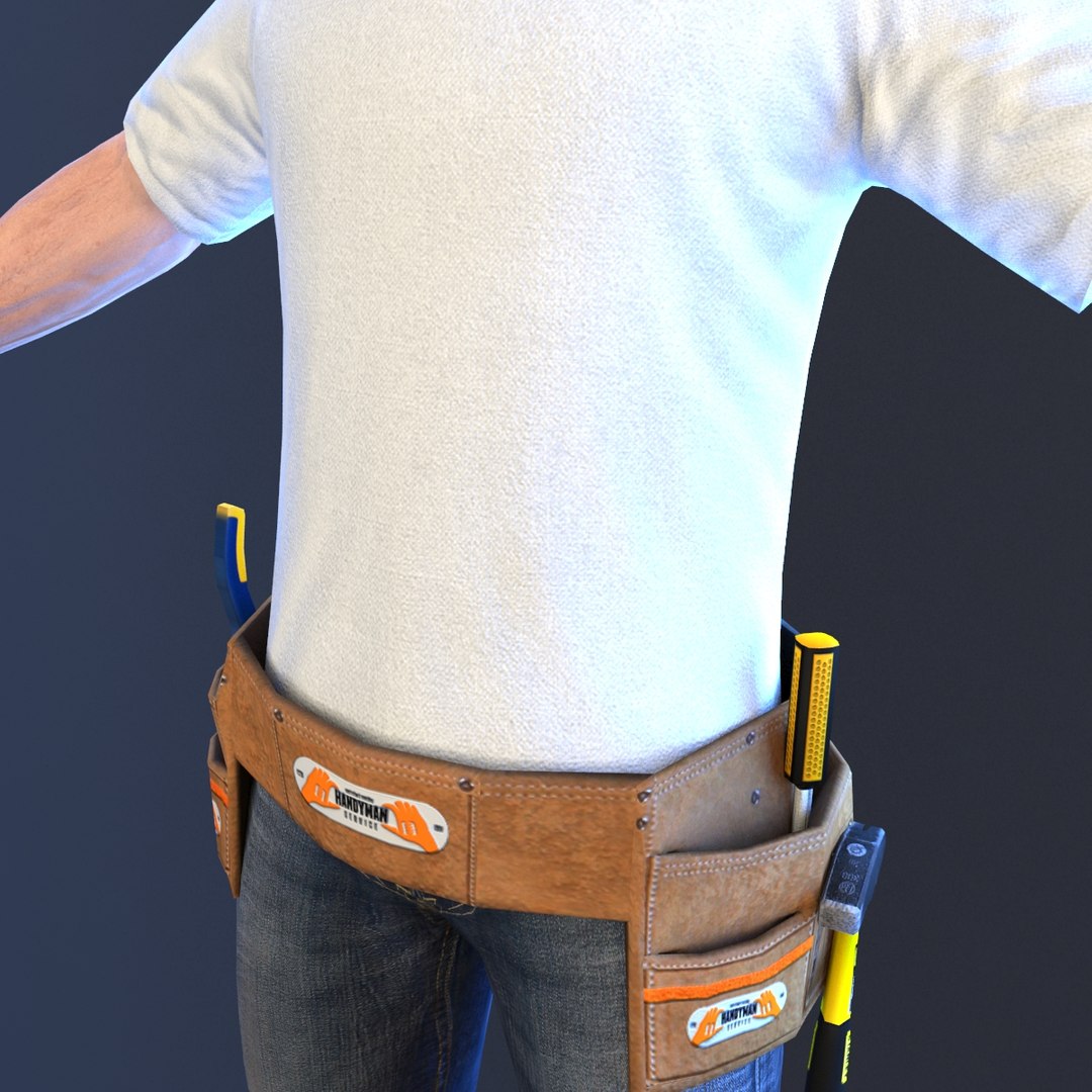 Handyman Man 3D Model - TurboSquid 1411709