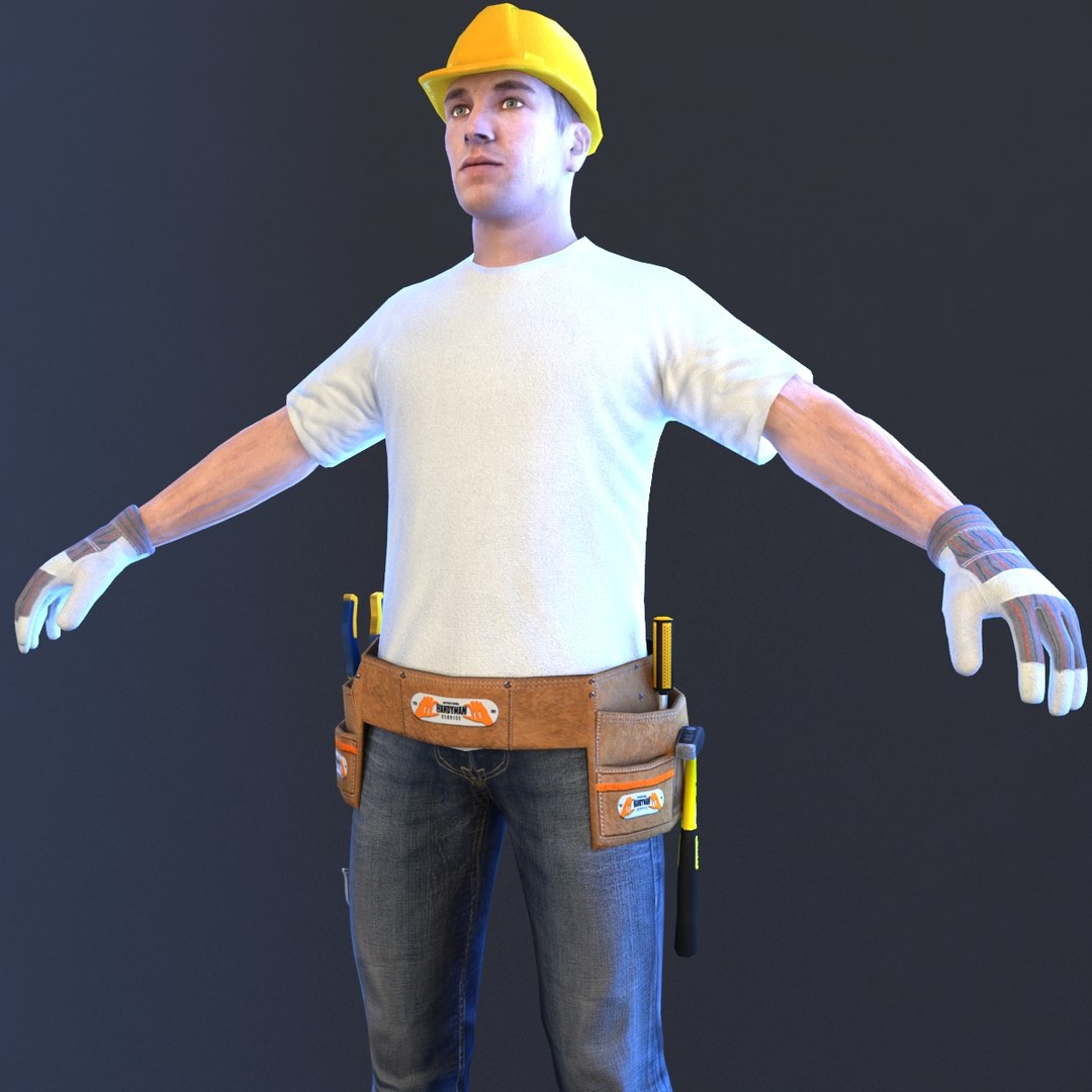 Handyman Man 3D Model - TurboSquid 1411709