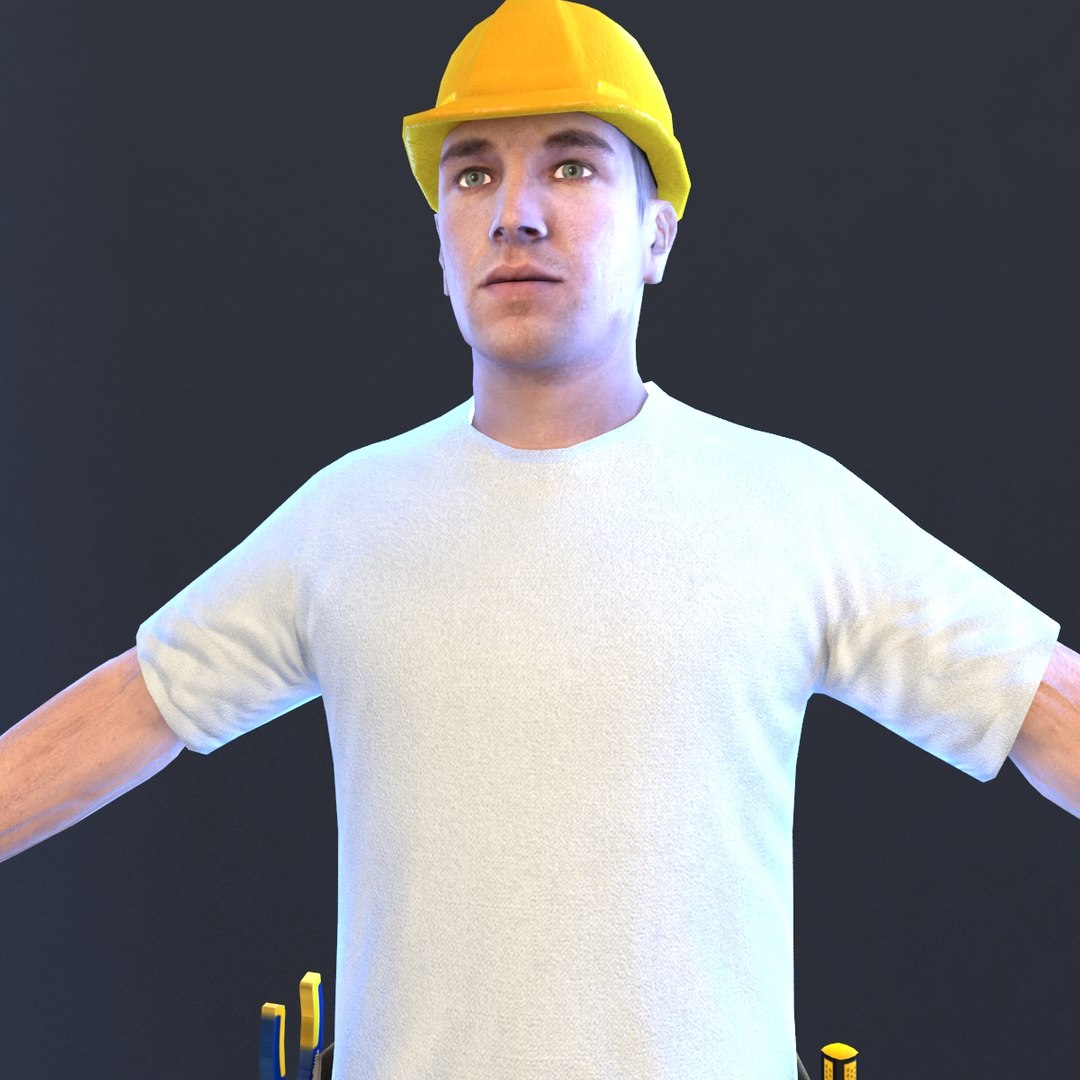 Handyman Man 3D Model - TurboSquid 1411709